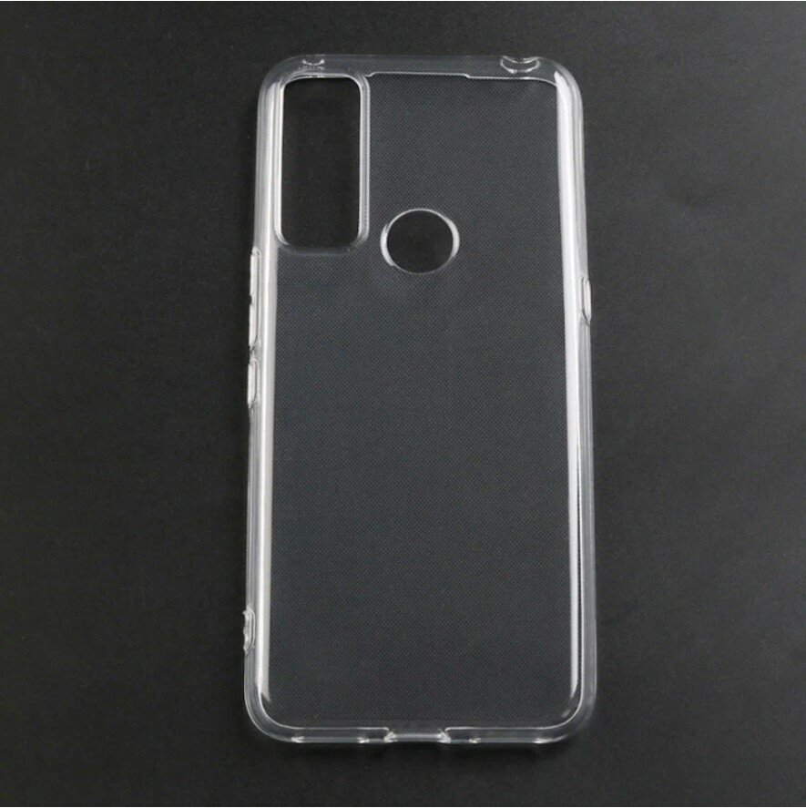 Чехол задняя-панель-накладка-бампер MyPads Tocco для TCL 20 R 5G тонкий из силикона прозрачный