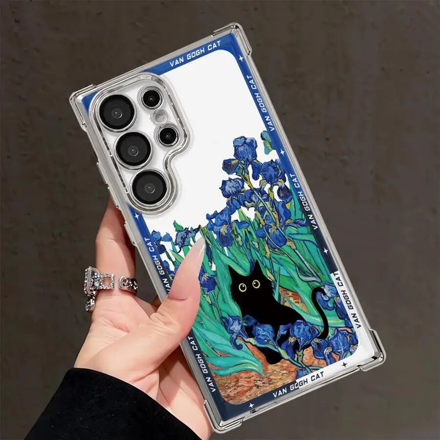 Чехол Samsung Galaxy S24 "Кошка Ван Гога", Mix04