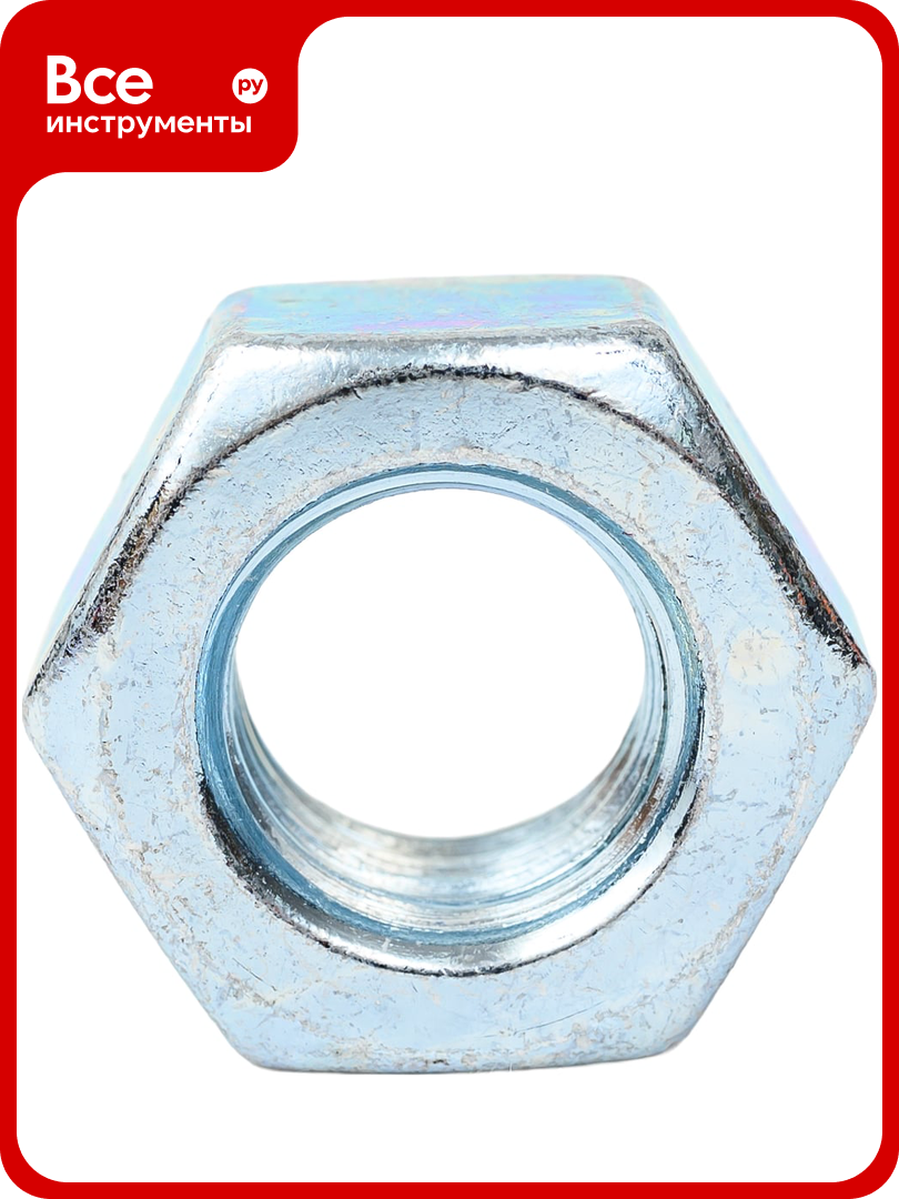 Gigant шестигранная гайка DIN 934 из оцинкованной стали M12, класс прочности 8, правая резьба, для надёжного крепежа