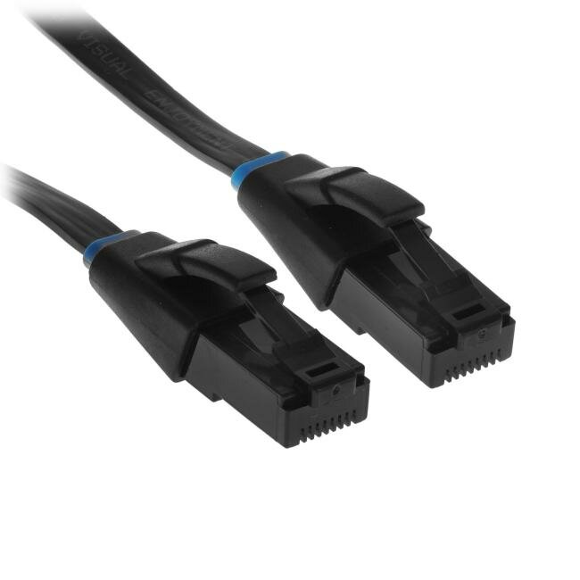 Vention IBJBI Патч-корд Vention прямой UTP cat.6, RJ45 - 3м. плоский Черный