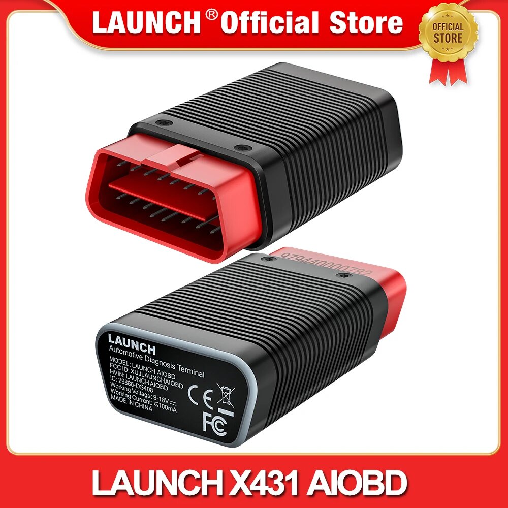 Новый диагностический сканер LAUNCH X431 AIOBD 2026 года, Bluetooth-адаптер, бесплатный полный функционал OBD2, работает с IOS и Android