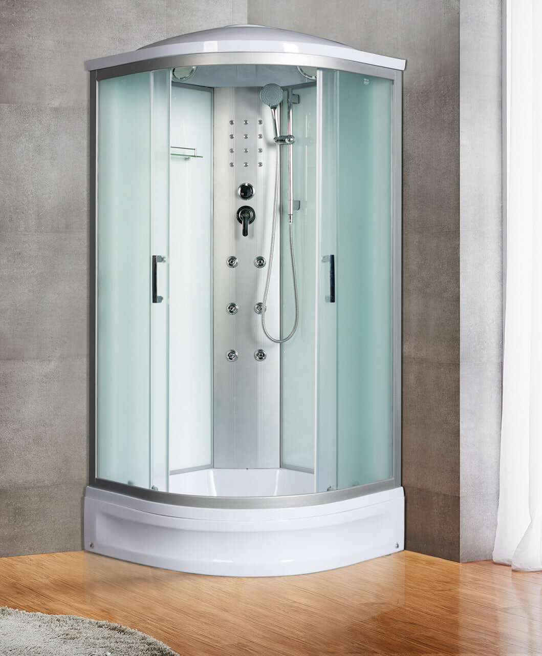 Душевая кабина River DUNAY MT R, с поддоном, гидромассаж спины