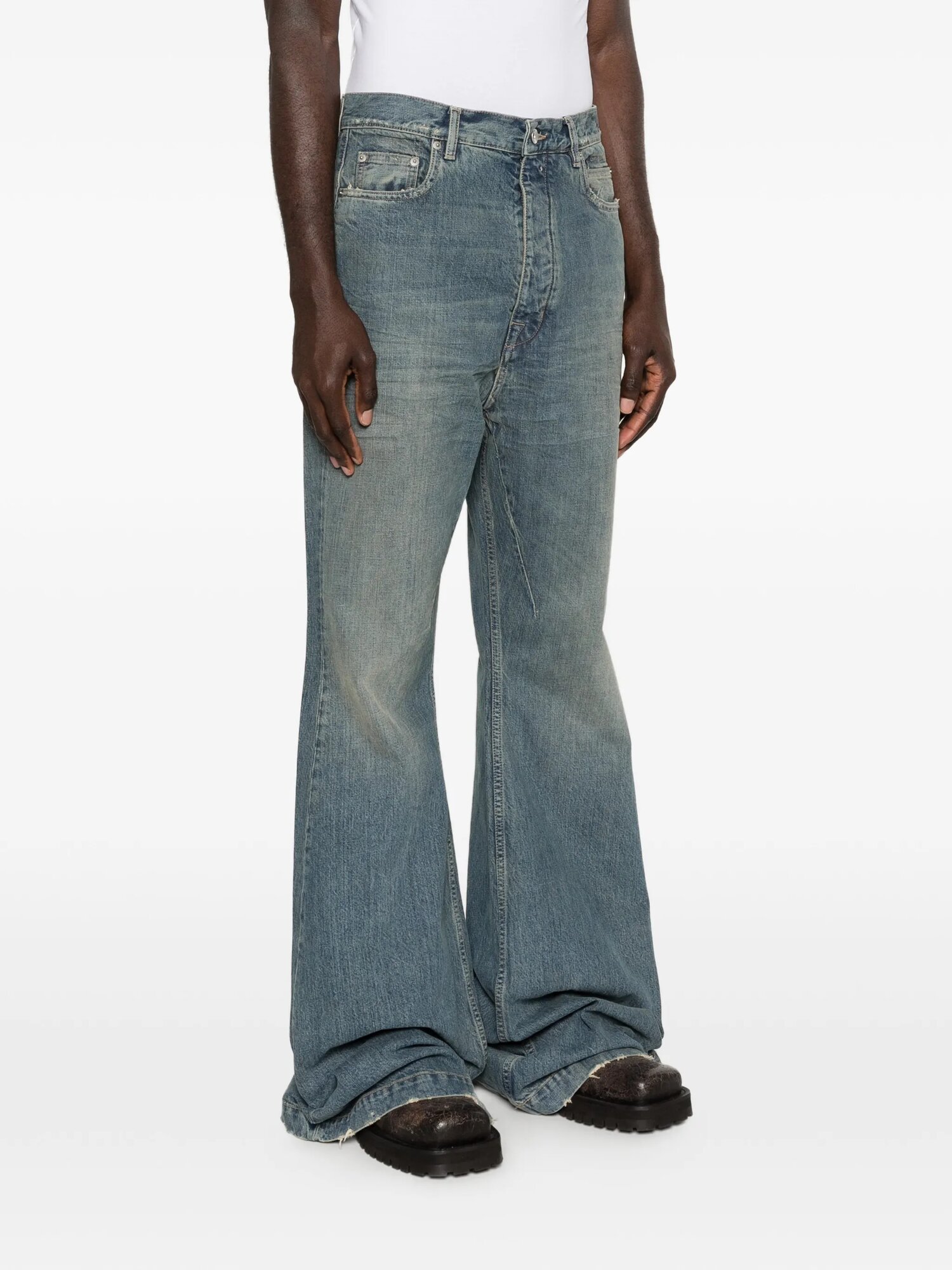 Джинсы Rick Owens bootcut Bolan, размер XS, blue — фото 1