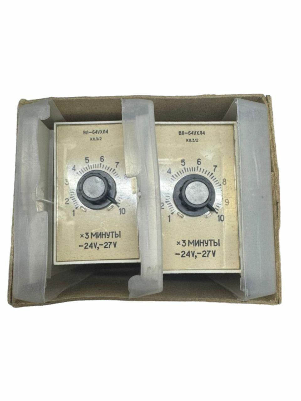 Реле времени ВЛ-64УХЛ4, 3-30 мин. 24-27В, 2шт