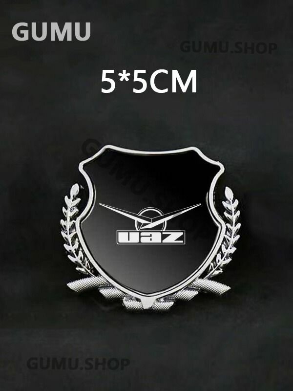 УАЗ Автомобиль 3D металлическая декоративная наклейка Зеркальный