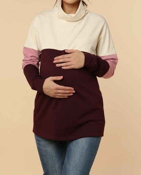Джемпер для беременных и кормящих мам