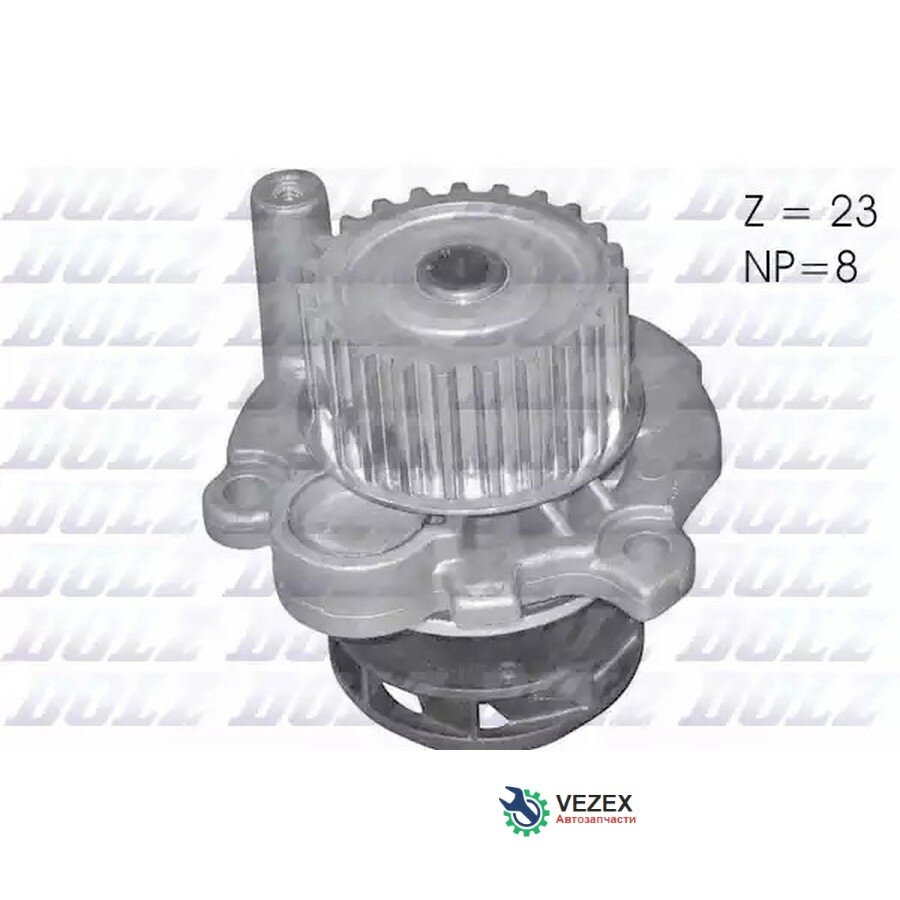 DOLZ A186 Насос водяной AUDI A4 (B5, B6), SKODA OCTAVIA (1U) 1.8, VW PASSAT (3B) 1.8-2.0 A-186