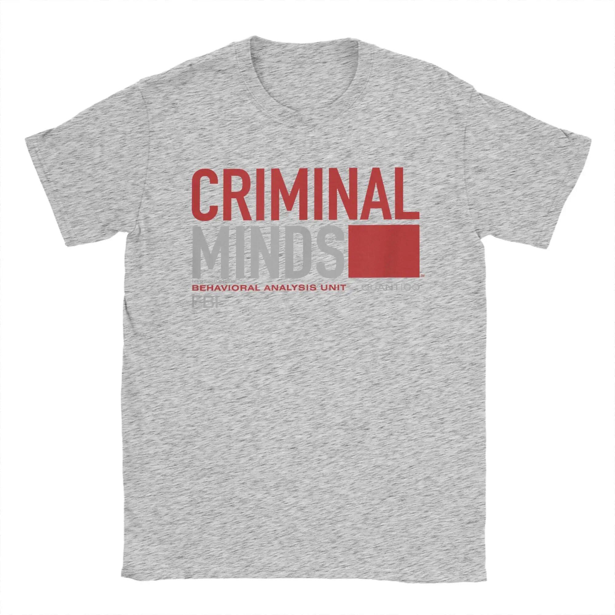 Мужская футболка Criminal Minds BAU, серый, XXL