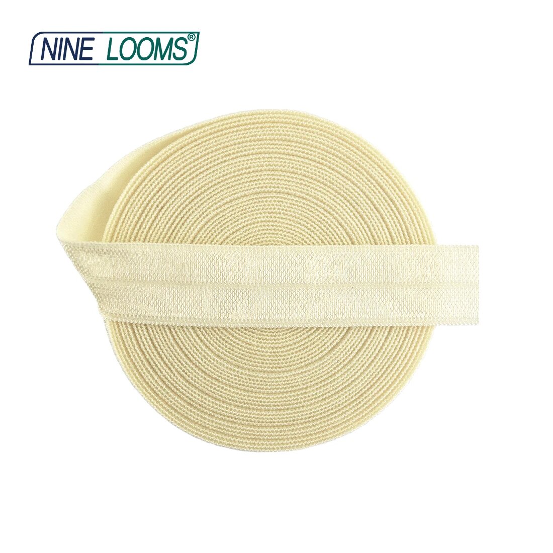 Эластичная лента бежевая Antique White 10 Yards NINE LOOMS