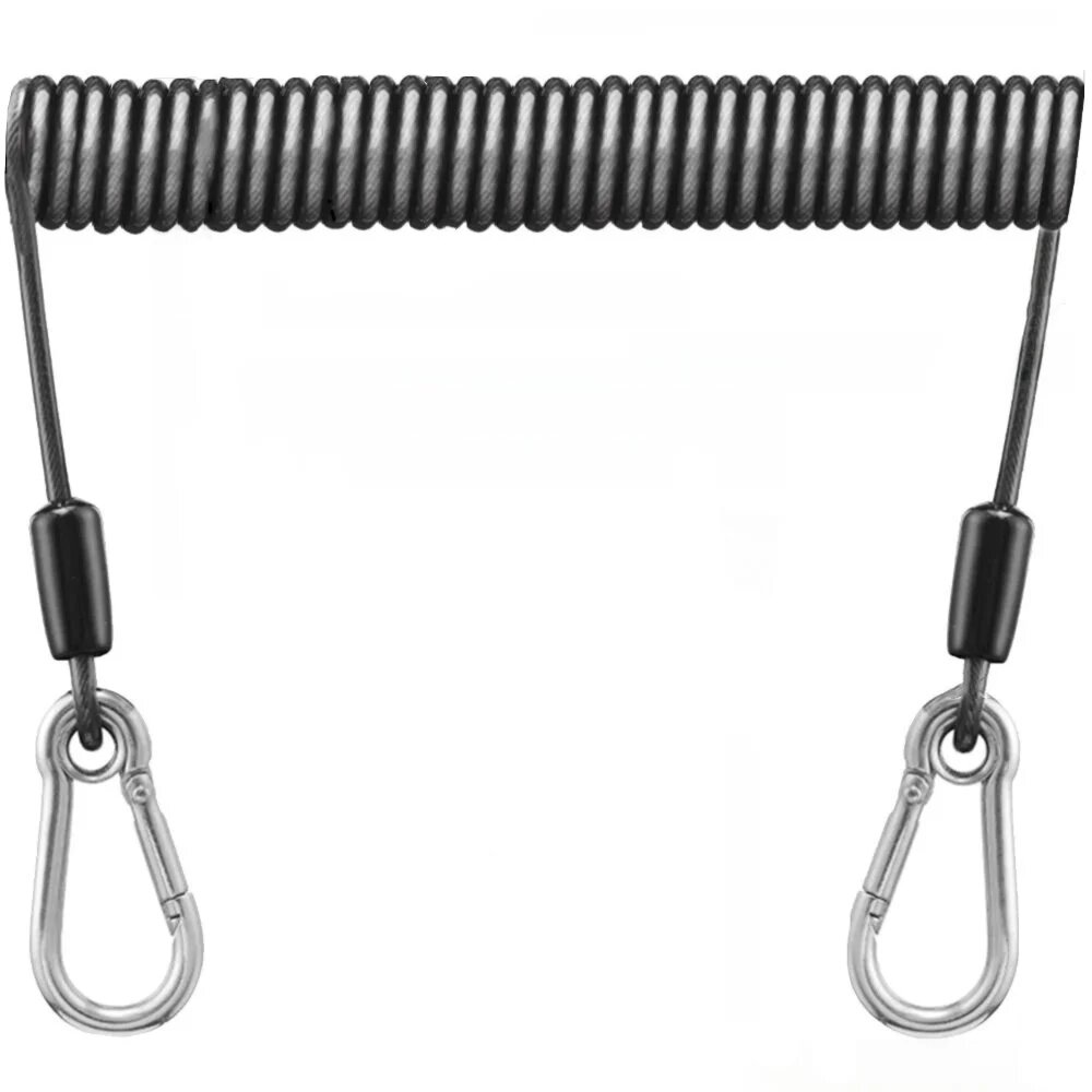 Рыболовный страховочный трос из нержавеющей стали 1.5-3 м Черный, 3M Stainless steel