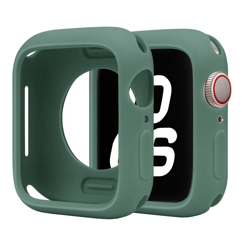 Силиконовый чехол для Apple Watch Ultra 1 2 3 49мм, Зеленый
