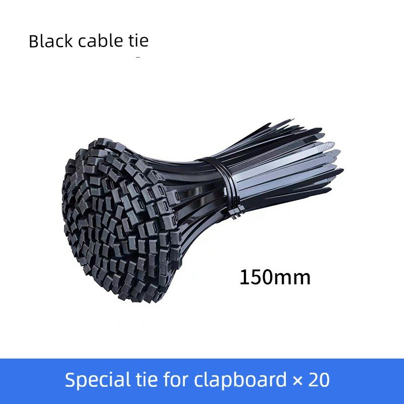 Черные кабельные стяжки 20 штук для аквариумной сетки, аксессуары и установка
