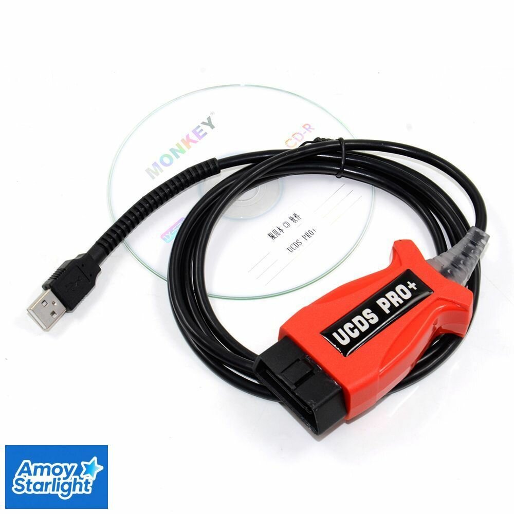 Новинка V1.27.001 UCDS Pro для Ford с 35 токенами, полнофункциональный UCDS-сканер для автомобилей Ford до 2017 года, диагностический кабель OBD2