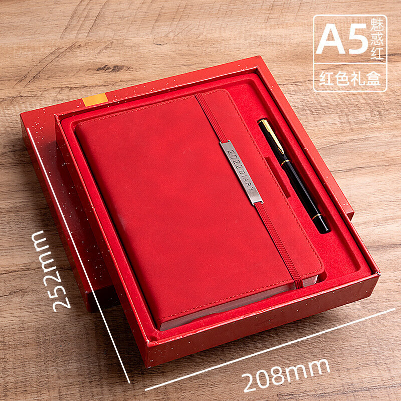 Настраиваемый ежедневник-планер с печатью логотипа, ремешком, расписанием и журналом событий, оптовая продажа ежедневников на 365 дней.