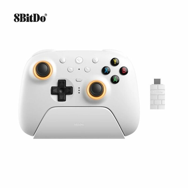 8BitDo Ultimate 2 Беспроводный 2.4G игровой контроллер с зарядной док, TMR джойстик Bluetooth Gamepad для ПК, Windows, Android