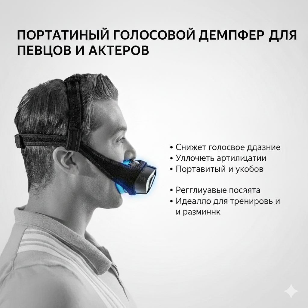 Аксессуар для микрофона Редуктор давления на голосовые связки для певцов и актеров для снижения давления