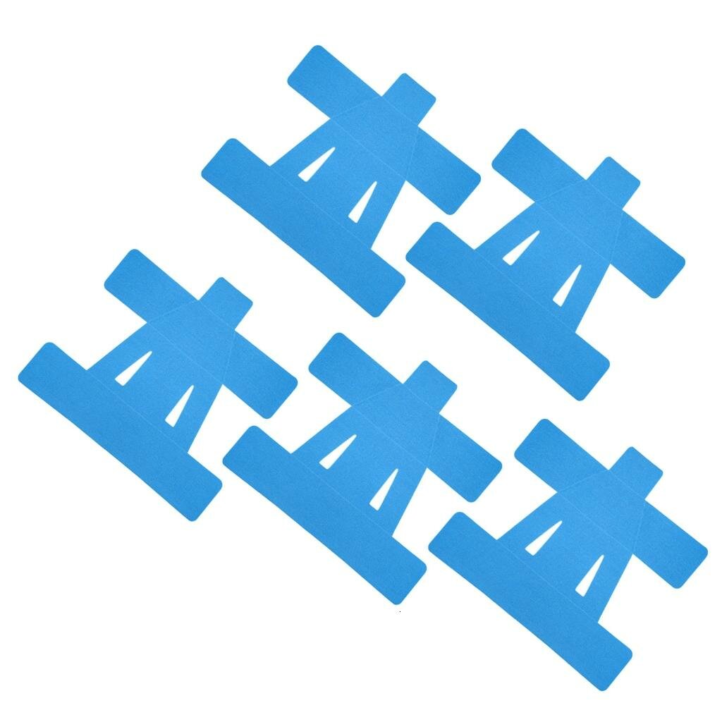 Кинезио-тейп для плеча, 5 шт, Светло-голубой