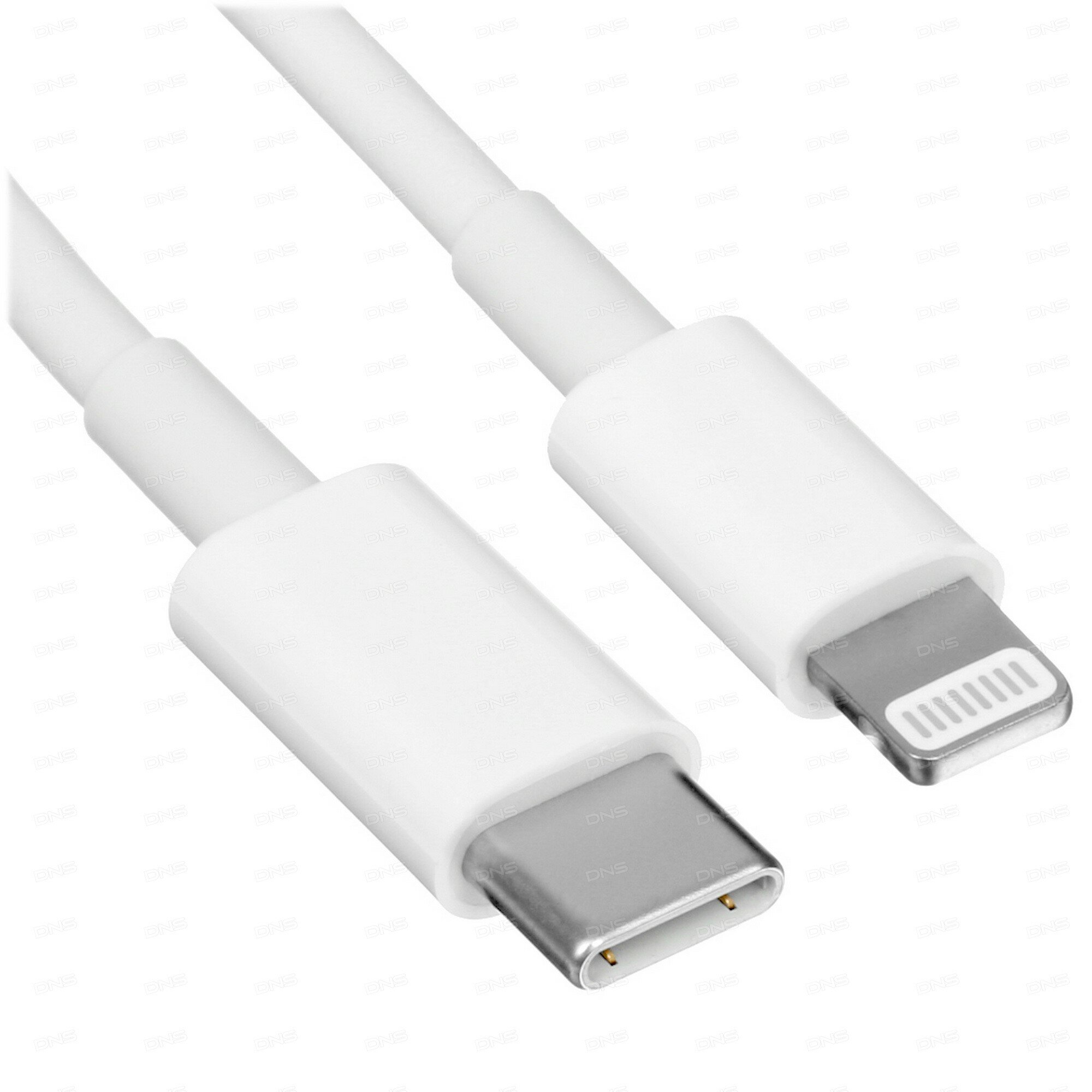 Кабель круглый Apple Lightning 8-pin MFI - USB Type-C белый 2 м