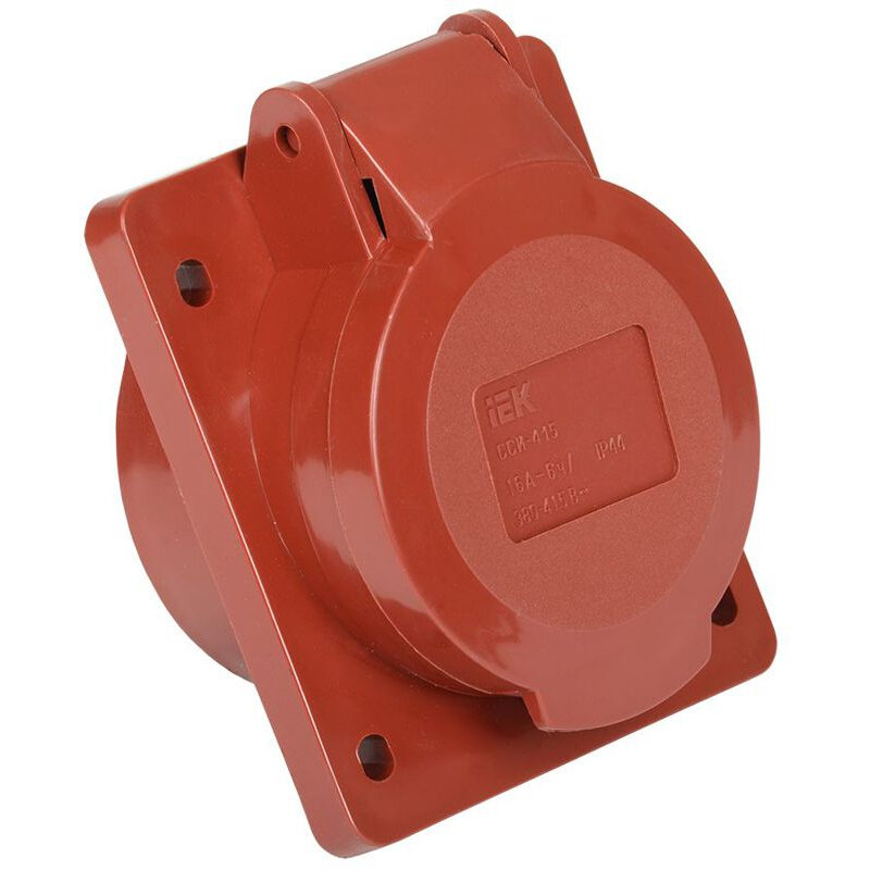 Розетка встраиваемая ССИ-415 3Р+Е+N 16А 380-415В IP44, IEK PSR42-016-5 (10 шт.)