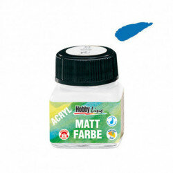 Краска акриловая матовая Hobby Line, горечавка синяя, 20 мл