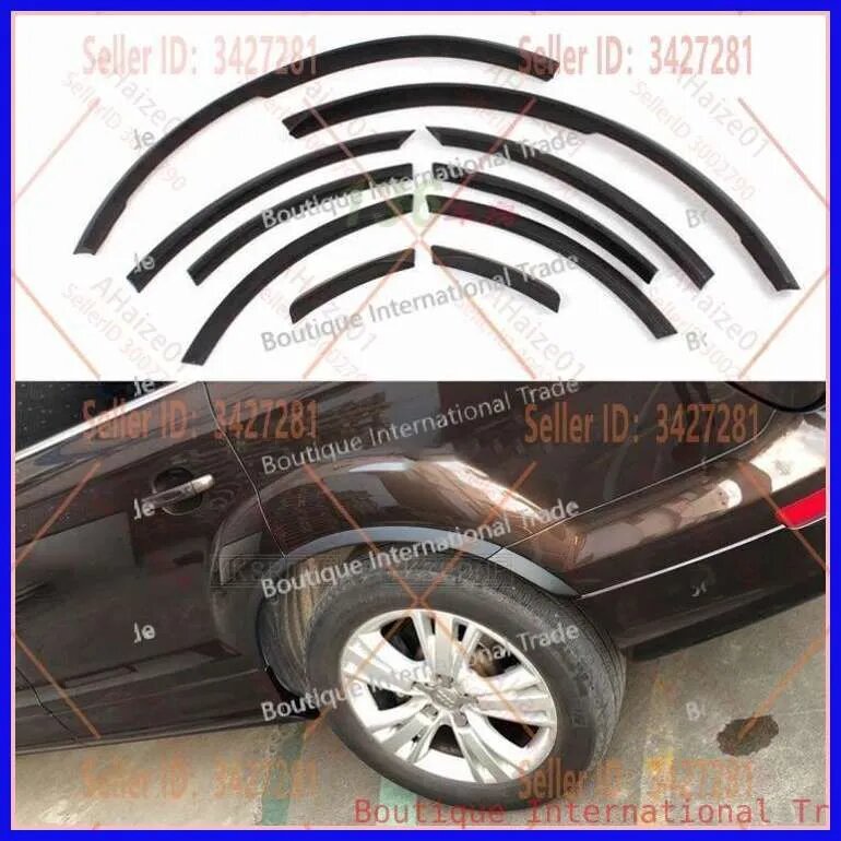 Арка крыла автомобильная Audi Q7 RSQ7 S Line 2006 - 2015 ABS пластик, комплект