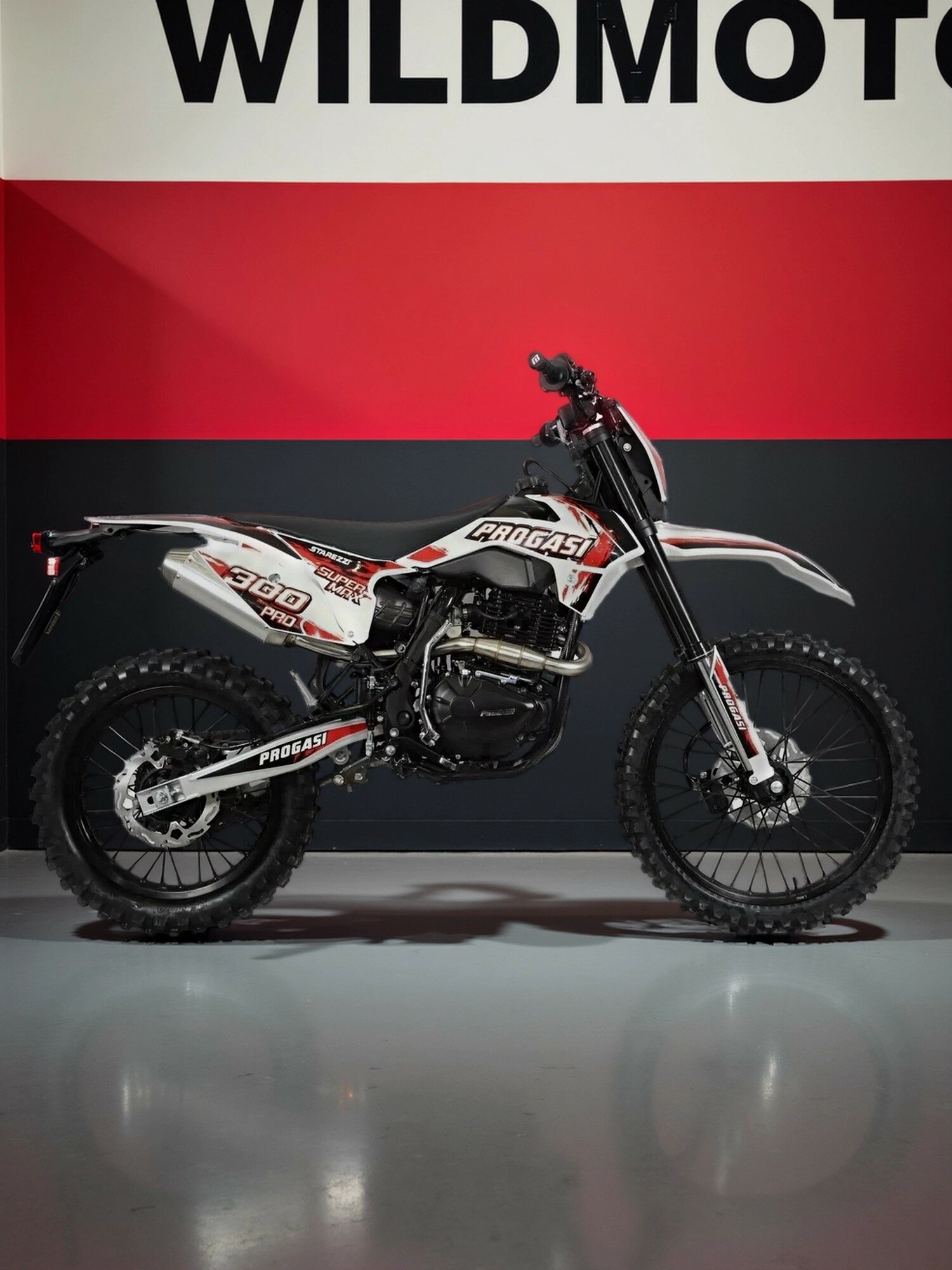 Мотоцикл кроссовый Progasi Super Max 300PRO NG (баланс. вал.) ❗регулируемая подвеска ❗резина KENDA 21/18,