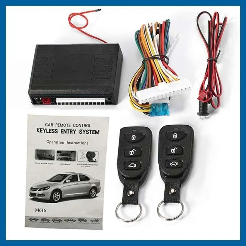 Автосигнализация Keyless Entry System Car Remote Control, с быстрым откликом, 12V+2V — фото 1