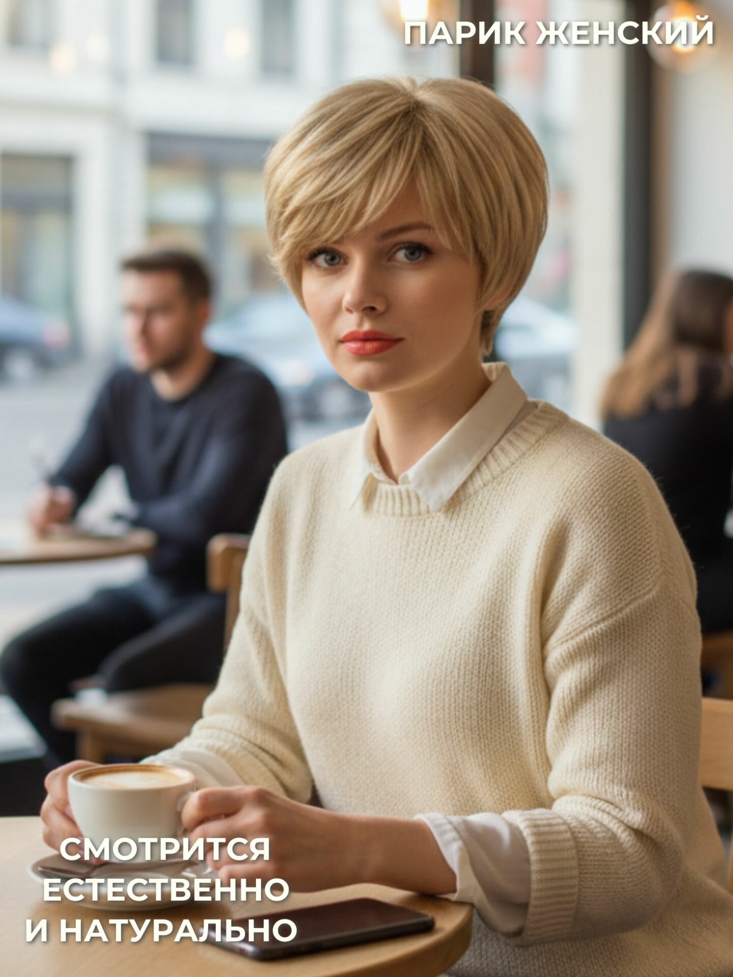 VIP-PARIK Парик женский короткий стрижка