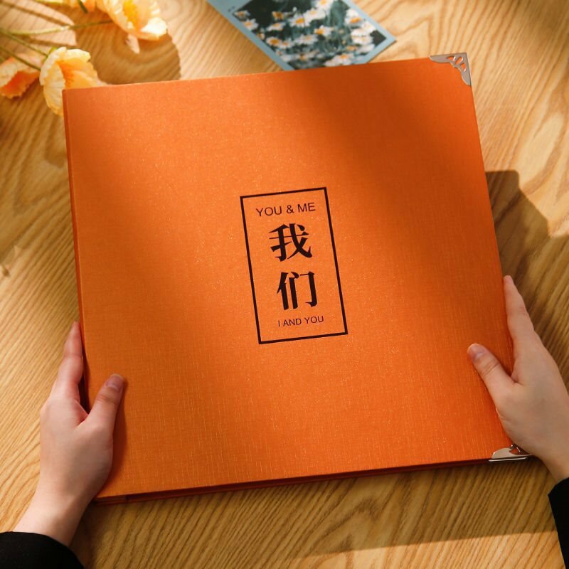 Фотоальбом для пар, самоклеящийся, значимый, большой вместимости, подходит для домашнего использования, ручной работы, с ламинированными страницами, оптовая продажа для внешней торговли.