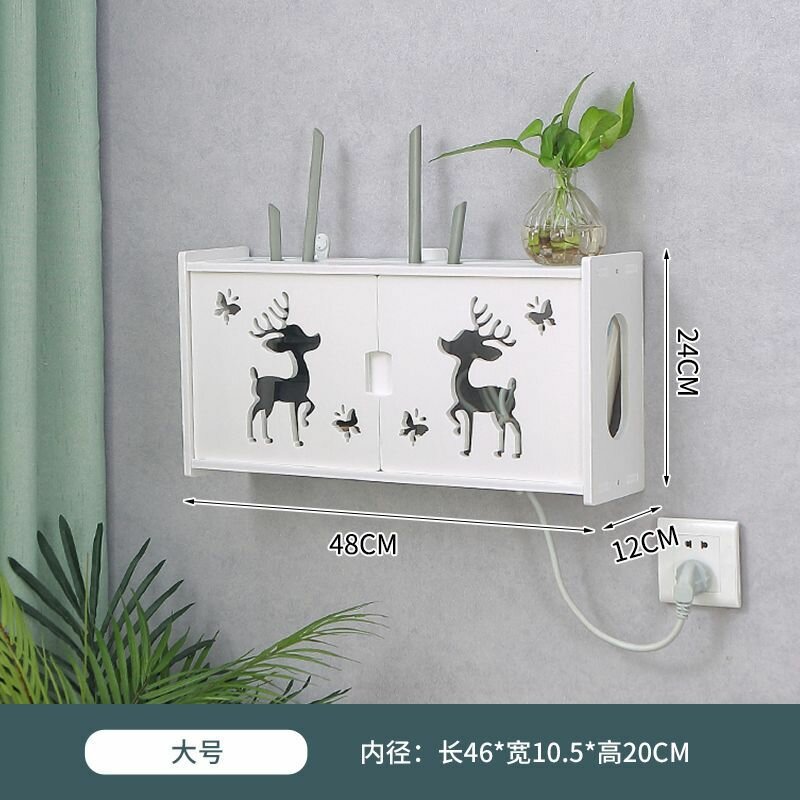 Коробка для хранения роутера, полка для гостиной, настенный кронштейн для приставки и удлинителя, беспроводной Wi-Fi, не требует сверления.