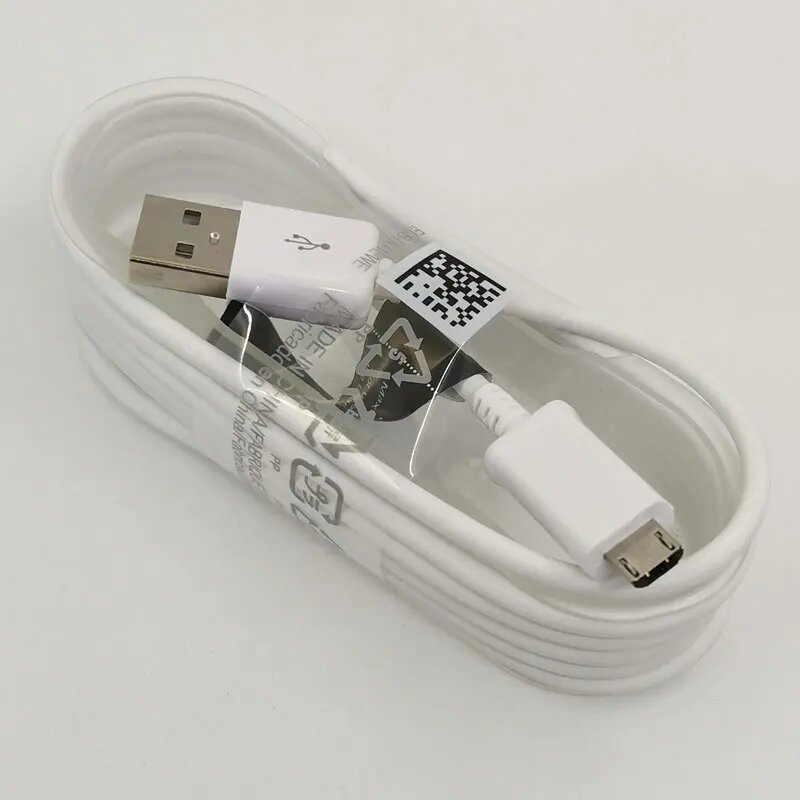 Для Samsung 2A Кабель Micro USB для быстрой зарядки 1M/1,5M Линия синхронизации данных 1.5m White