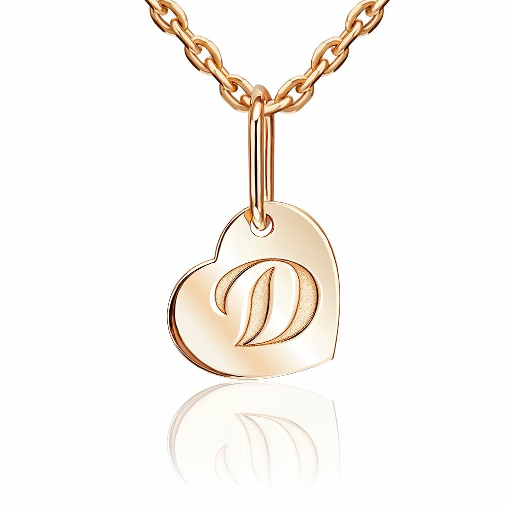 Подвеска, красное золото, 585 проба