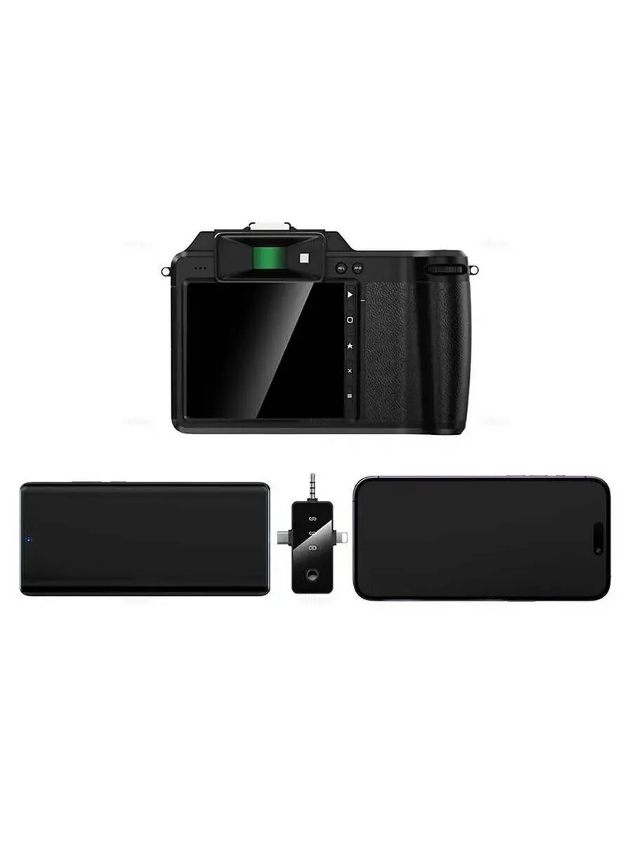 Двойной беспроводной микрофон для смартфонов