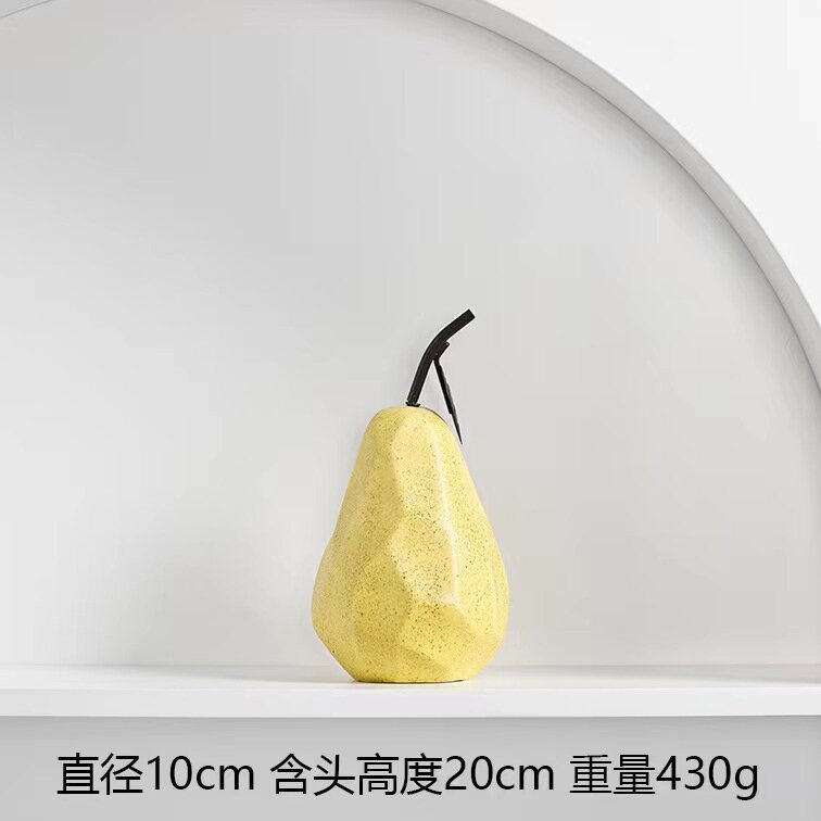 Керамическое украшение в виде яблока и груши в стиле ваби-саби от Longli, простой декор для гостиной, тумбы под телевизор, предмет декора для дома, элемент для демонстрации фруктов.