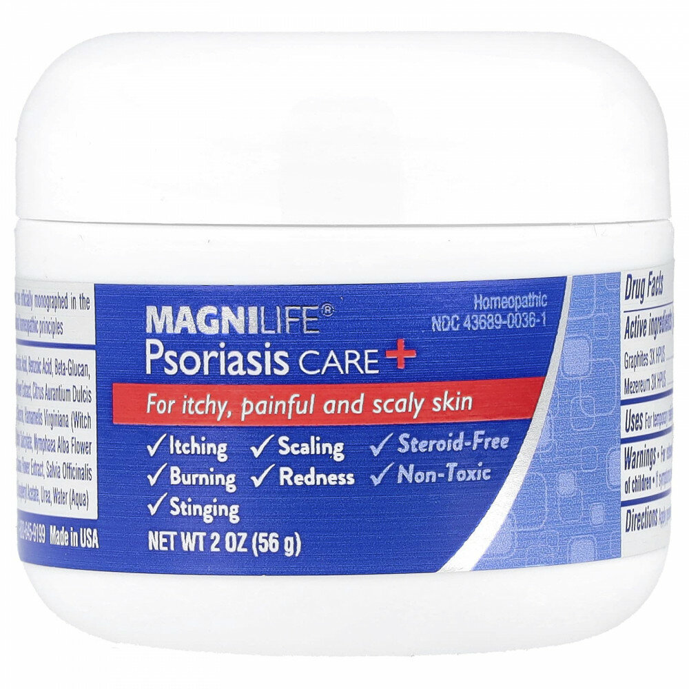 MagniLife, Psoriasis Care +, концентрированный увлажняющий гель, 56 г (2 унции)