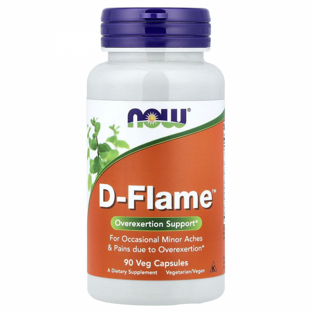 NOW Foods, D-Flame™, 90 растительных капсул