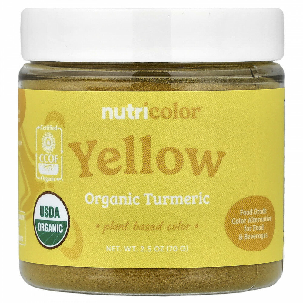 Nutricost, Nutricolor™, желтая органическая куркума, 70 г (2,5 унции)