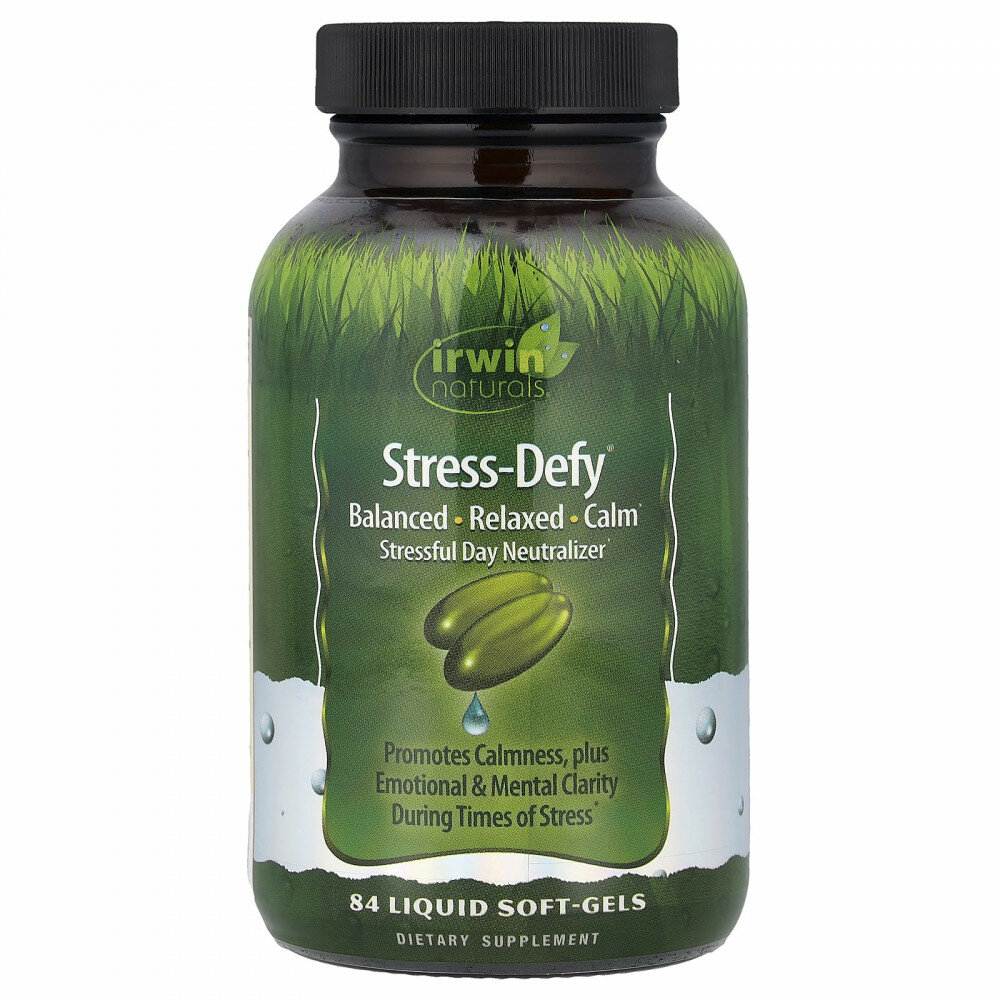 Irwin Naturals, Stress-Defy, 84 жидких желатиновых капсул