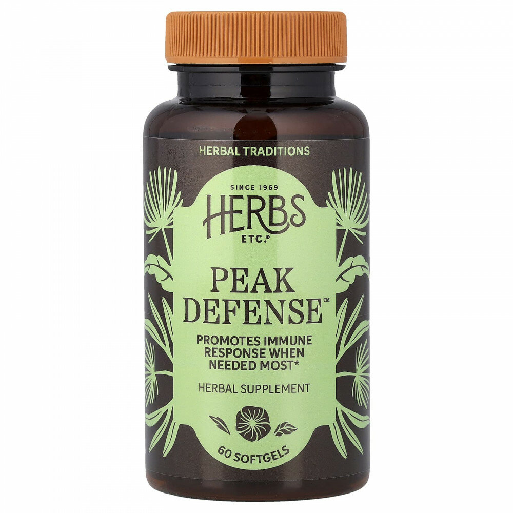 Herbs Etc, Peak Defense™, 60 капсул