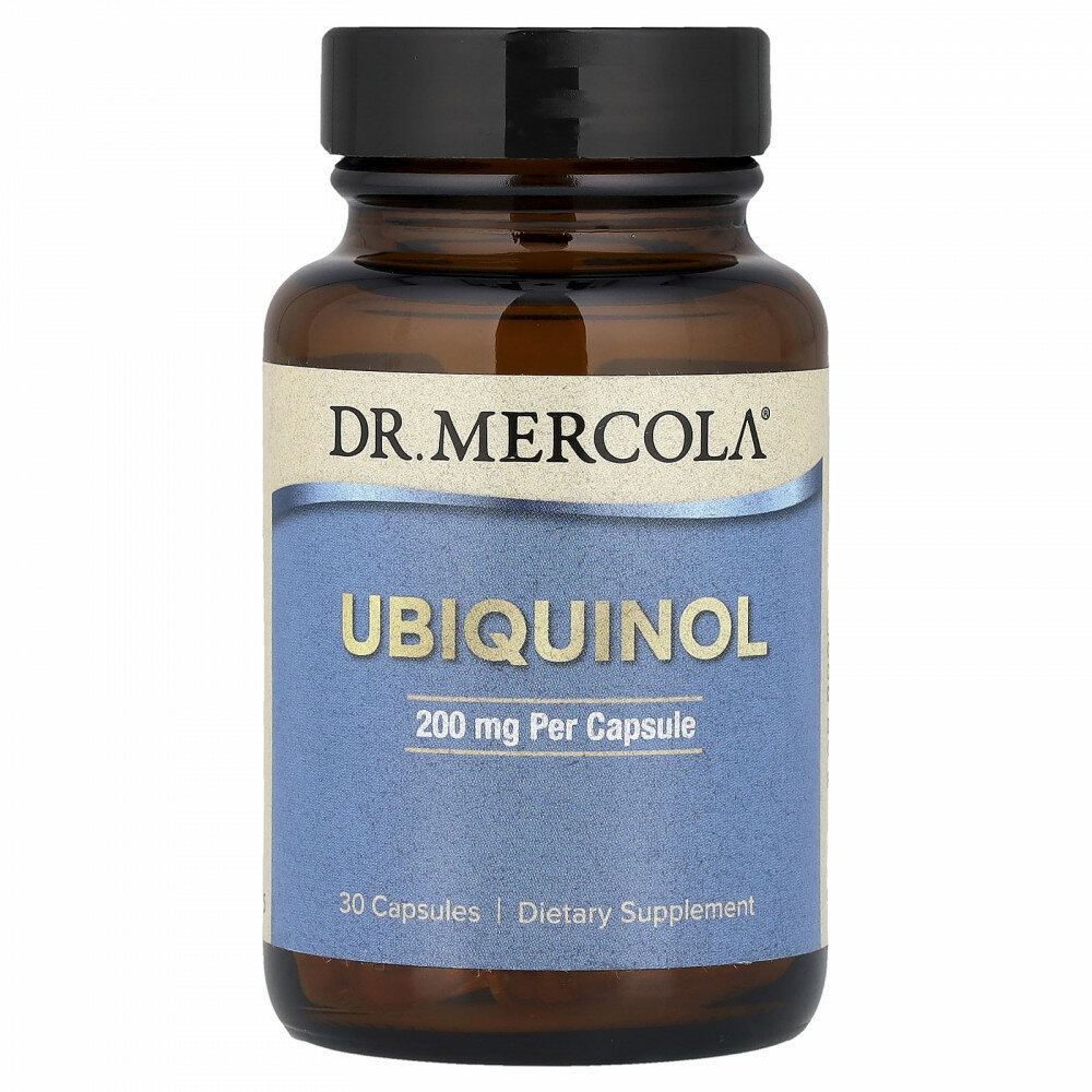 Dr. Mercola, убихинол, 200 мг, 30 капсул