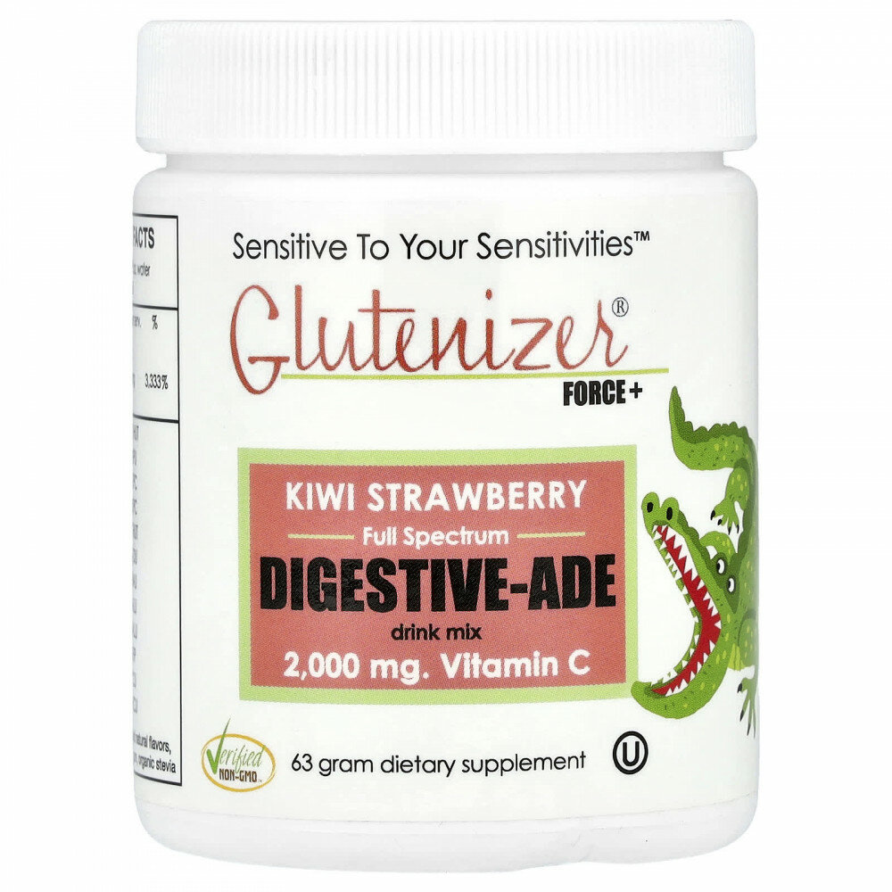 Sufficient C, Glutenizer® Force +, киви и клубника, 63 г