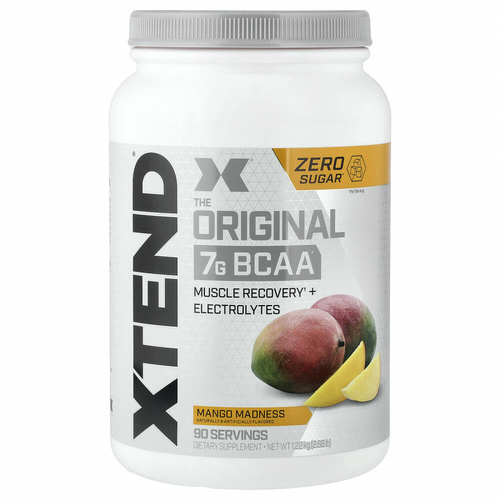 XTEND, добавка с 7 г BCAA, со вкусом манго, 1,22 кг (2,68 фунта)