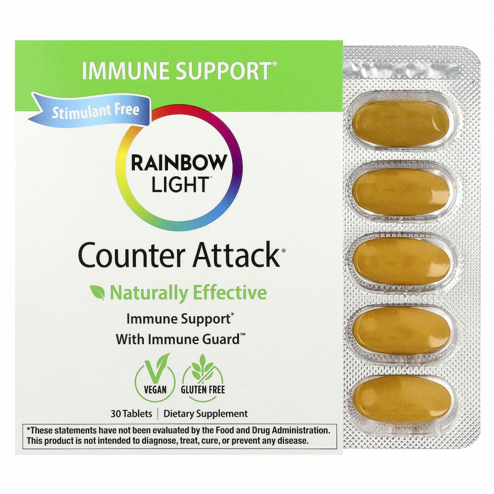 Rainbow Light, Counter Attack®, 30 таблеток