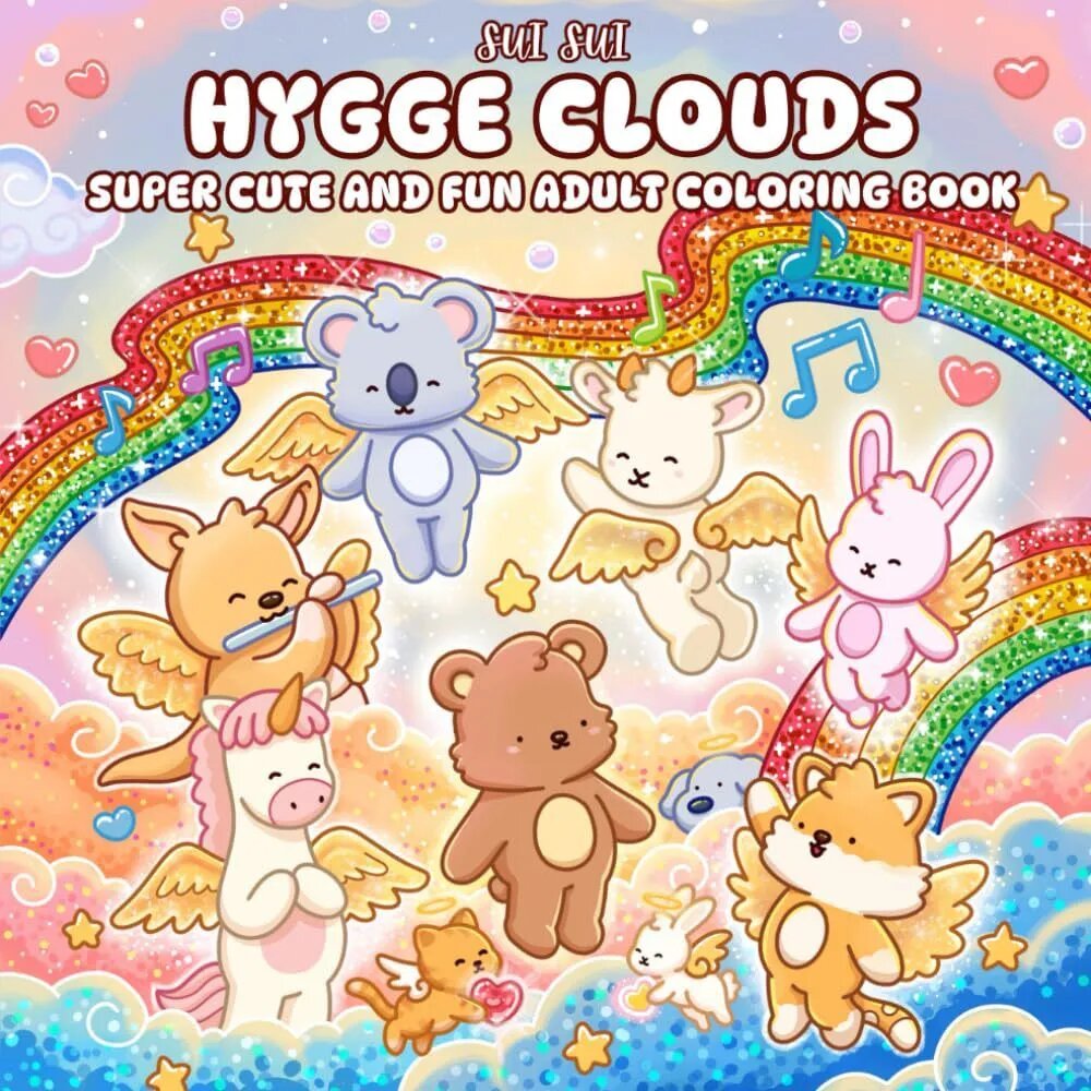 Раскраска антистресс для взрослых и подростков Coco Wyo -Hygge Clouds 161