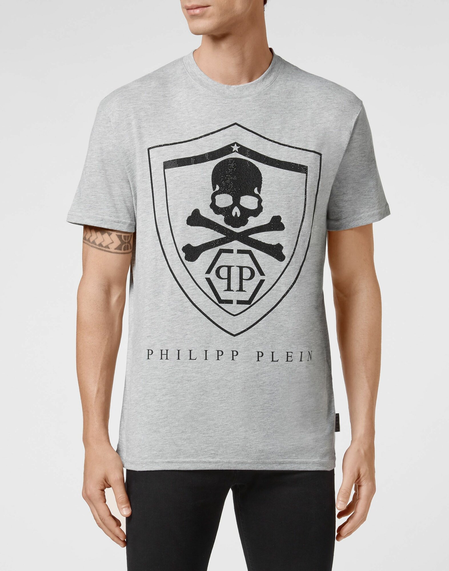 Футболка PHILIPP PLEIN, размер 46, серый — фото 1
