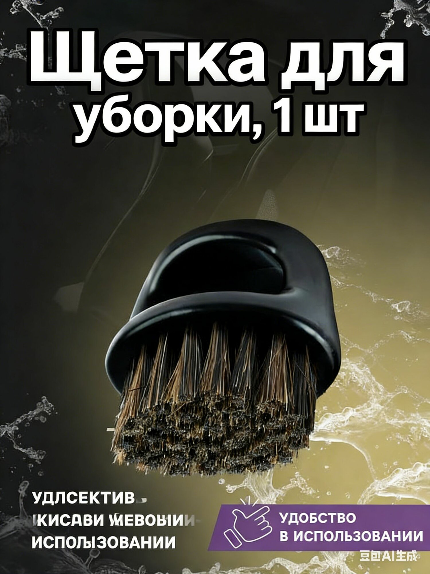 Щетка для чистки лошади с длинным ворсом