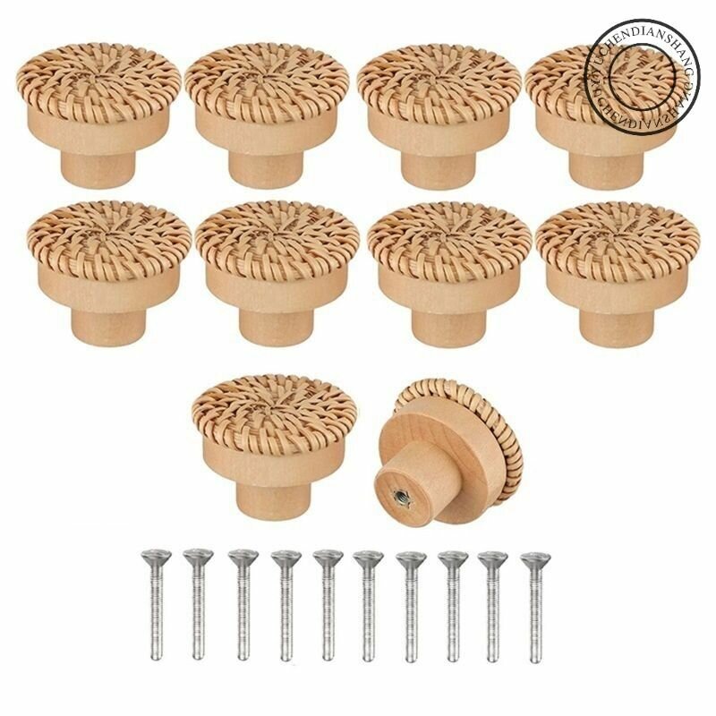 10 Шт Круглых ручек для шкафов Boho Furniture Decor Ручка для шкафа-купе