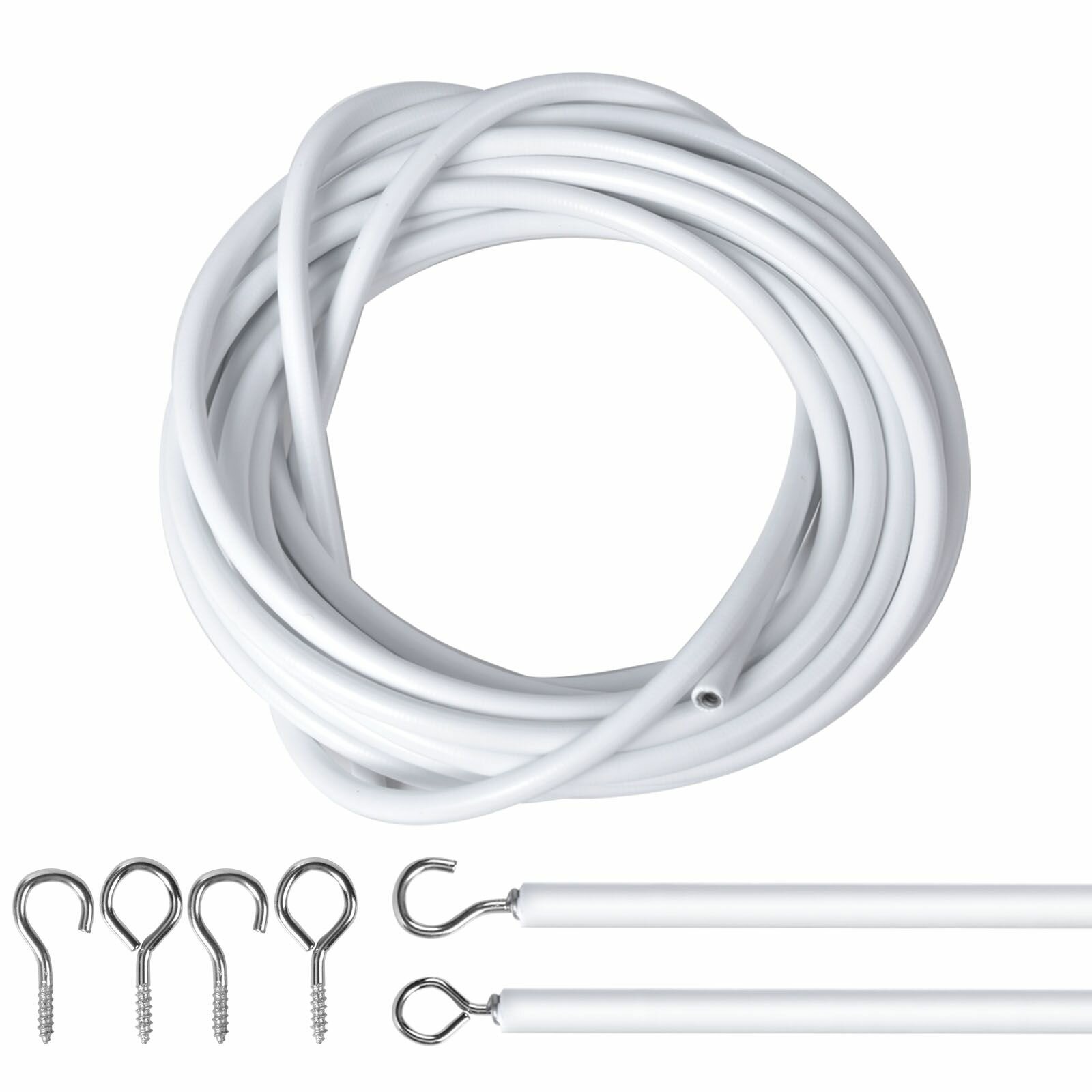 Сетчатая проволока для штор, белая