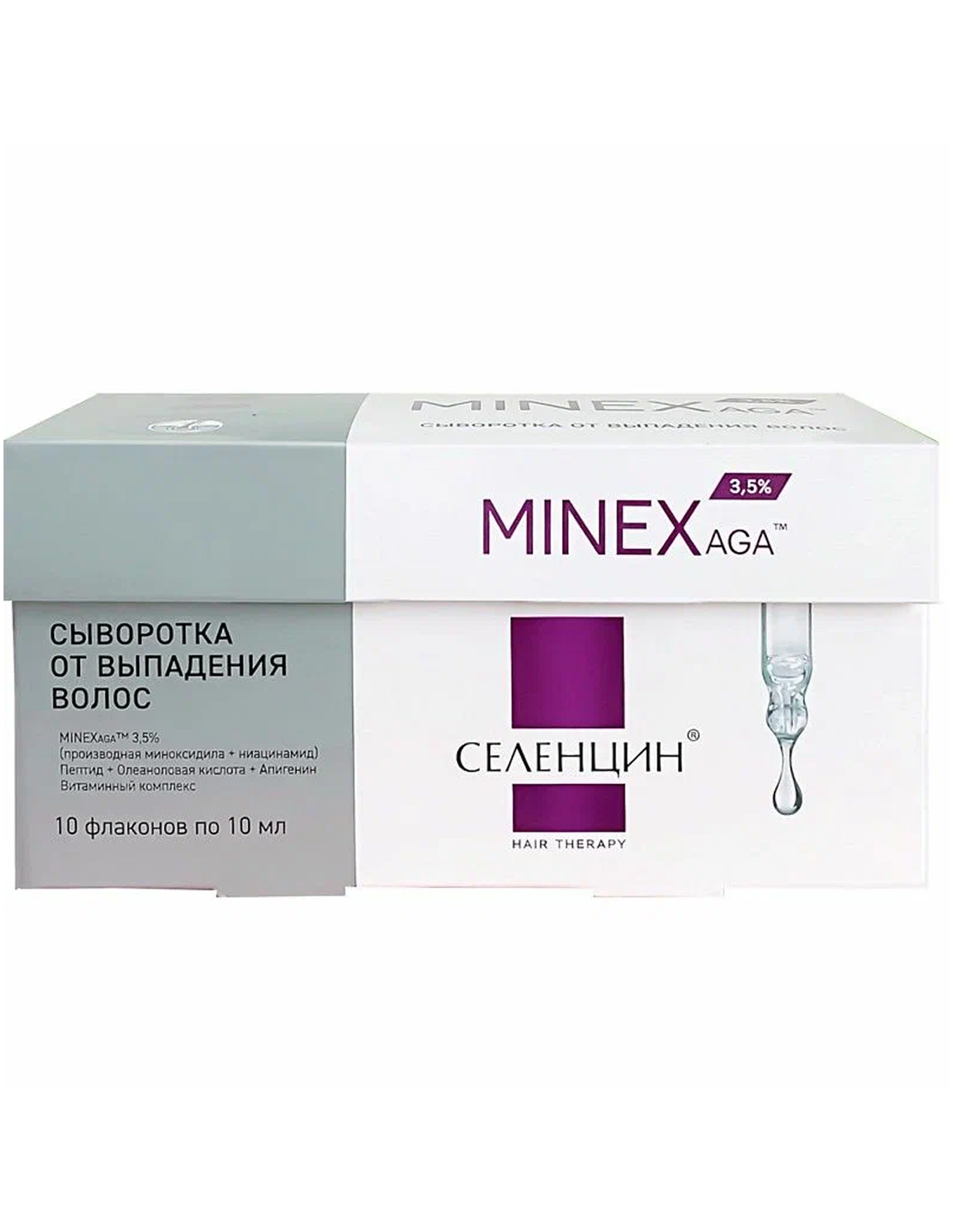 Селенцин Minexaga Сыворотка от выпадения волос 10мл N10