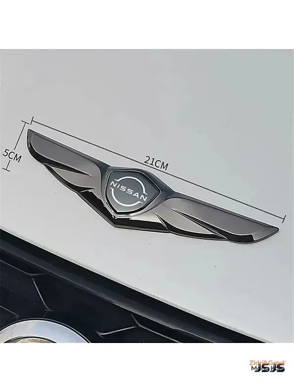 3D металлическая эмблема для Nissan ABS + нержавеющая сталь Объемный дизайн Бесследный монтаж